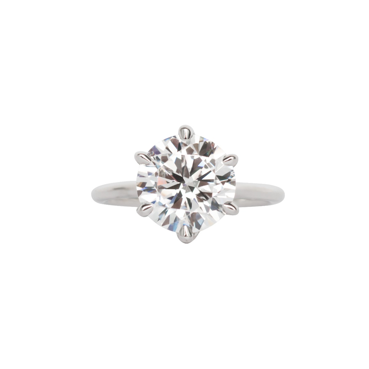 DBK Classic Oval Solitaire Setting With Diamond Basket & Bridge